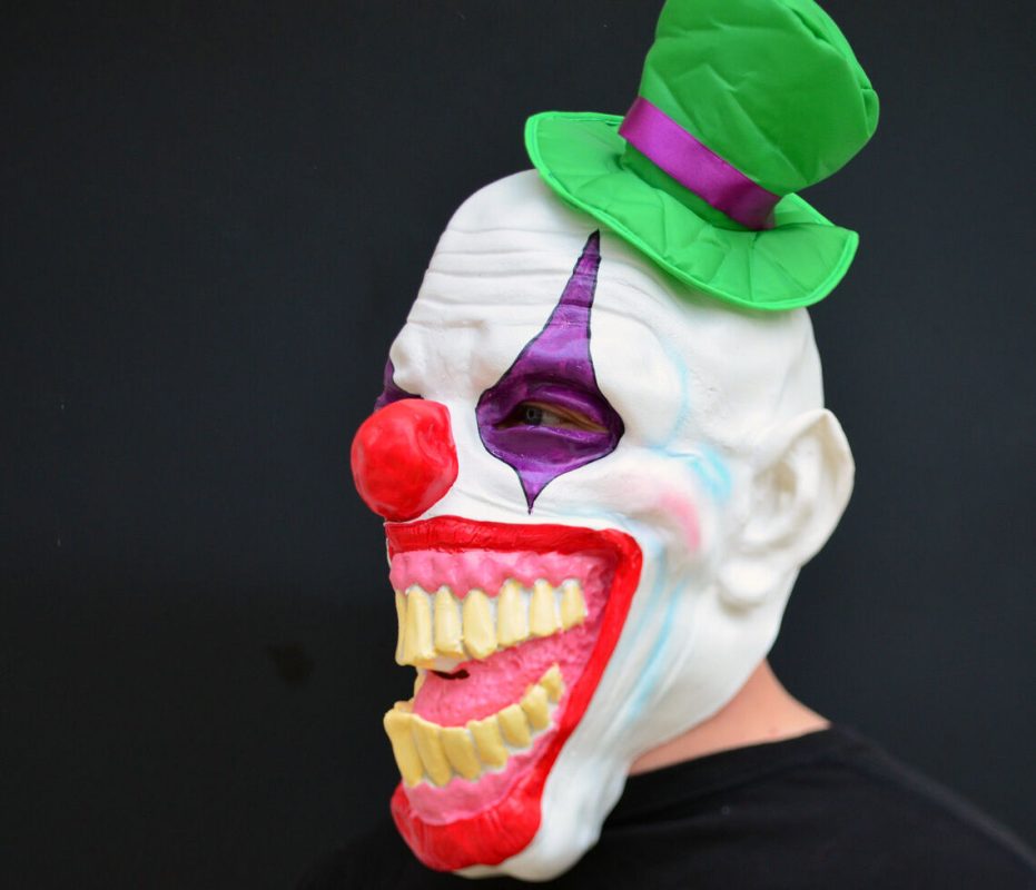 Clown Mask MAD HATTER - Acid Halloween Masks are Scary AF