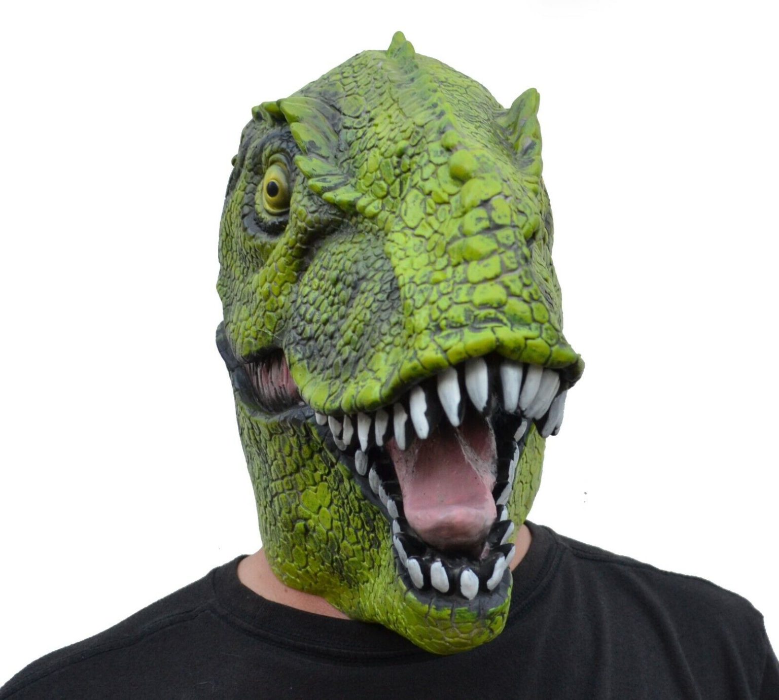 Dinosaur T-Rex Mask Green - Acid Halloween Masks are Scary AF