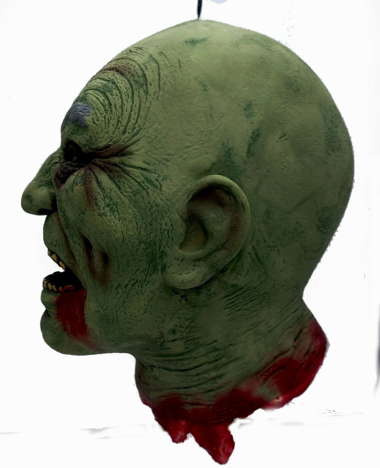 Life Size Severed Head BALD GREEN ZOMBIE - Acid Halloween Masks are ...